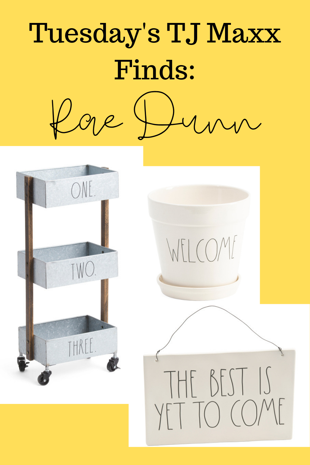 Tuesday S Tj Maxx Finds Rae Dunn Walls Of Wonderland